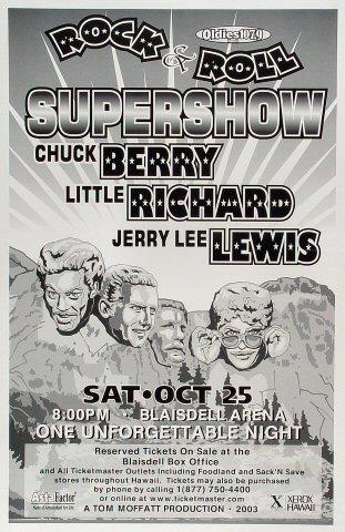 Chuck Berry Vintage Concert Poster from Winterland, Mar 17, 1967 at ...