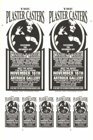 The Plaster Casters Vintage Concert Proof from Artrock Gallery, Nov 16 ...