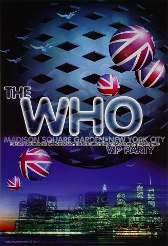 The Who Vintage Concert Poster from Madison Square Garden, Oct 3, 2000 ...