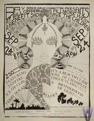 It's a Beautiful Day Vintage Concert Poster from Fillmore West, Sep 24 ...