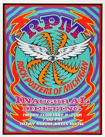 RPM: Rock Posters of Michigan Vintage Concert Poster from Henry Moore ...