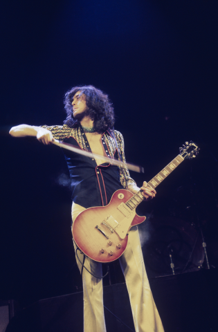 Jimmy Page Vintage Concert Photo Fine Art Print at Wolfgang's