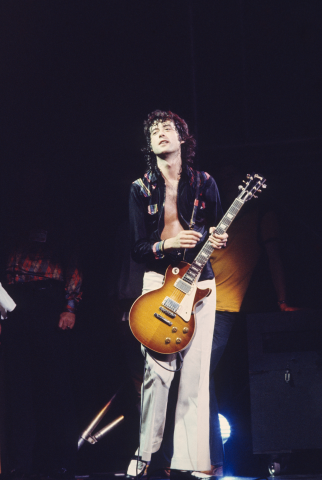 Jimmy Page Vintage Concert Photo Fine Art Print at Wolfgang's