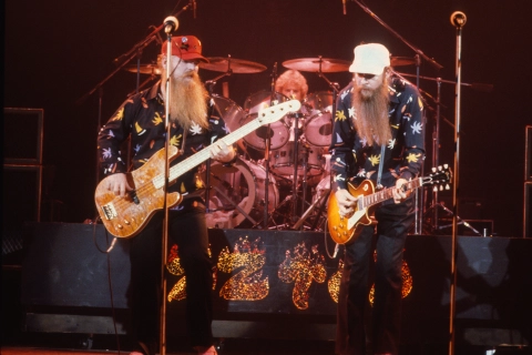 ZZ Top Vintage Concert Photo Fine Art Print at Wolfgang's