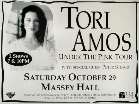 Tori Amos Vintage Concert Poster from Massey Hall, Oct 29, 1994 at ...