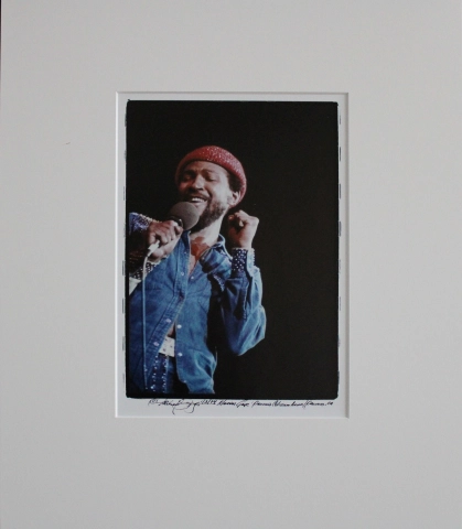 Marvin Gaye Vintage Concert Photo Fine Art Print from Oakland Coliseum ...