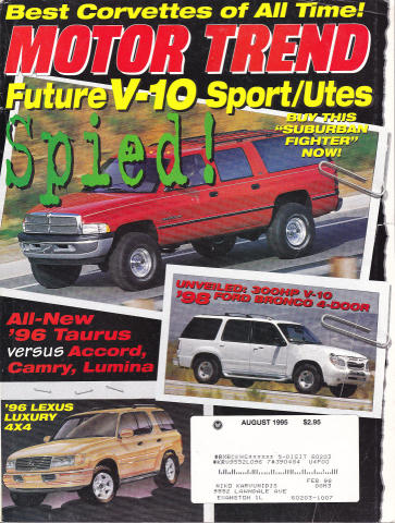 Motor Trend | August 1995 at Wolfgang's