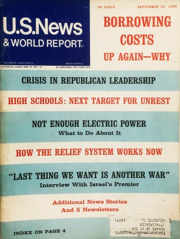 U.S. News | September 22, 1969 at Wolfgang's