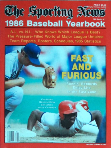 Sporting News 1986 Baseball Yearbook | June 20, 1986 at Wolfgang's