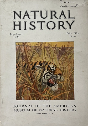 Natural History | July 1929 at Wolfgang's