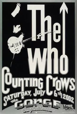 The Who Vintage Concert Poster from Gorge Amphitheatre, Jul 6, 2002 at ...