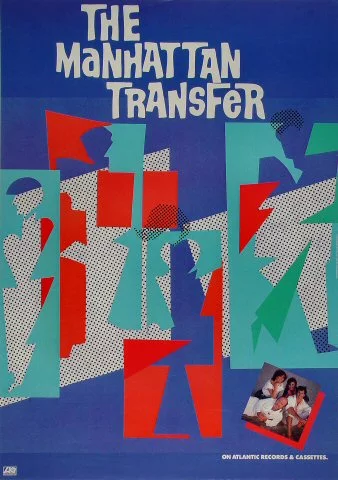 The Manhattan Transfer Vintage Concert Poster, 1975 at Wolfgang's
