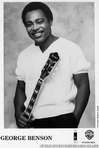 George Benson Vintage Concert Photo Promo Print, 1987 at Wolfgang's