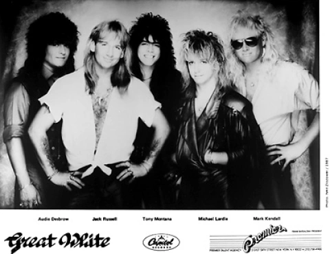 Great White Vintage Concert Photo Promo Print, 1987 at Wolfgang's