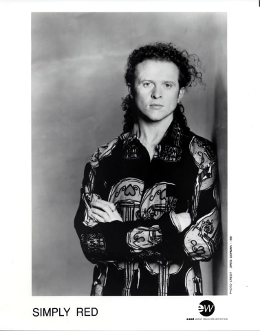 Simply Red Vintage Concert Photo Promo Print, 1991 at Wolfgang's