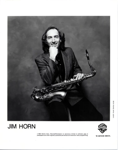 Jim Horn Vintage Concert Photo Promo Print, 1988 at Wolfgang's