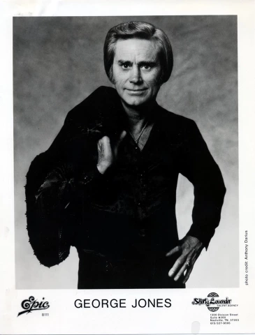 George Jones Vintage Concert Photo Promo Print at Wolfgang's