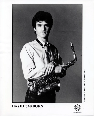 David Sanborn Vintage Concert Photo Promo Print, 1979 at Wolfgang's