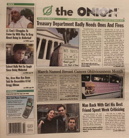 The Onion | February 2, 2002 at Wolfgang's