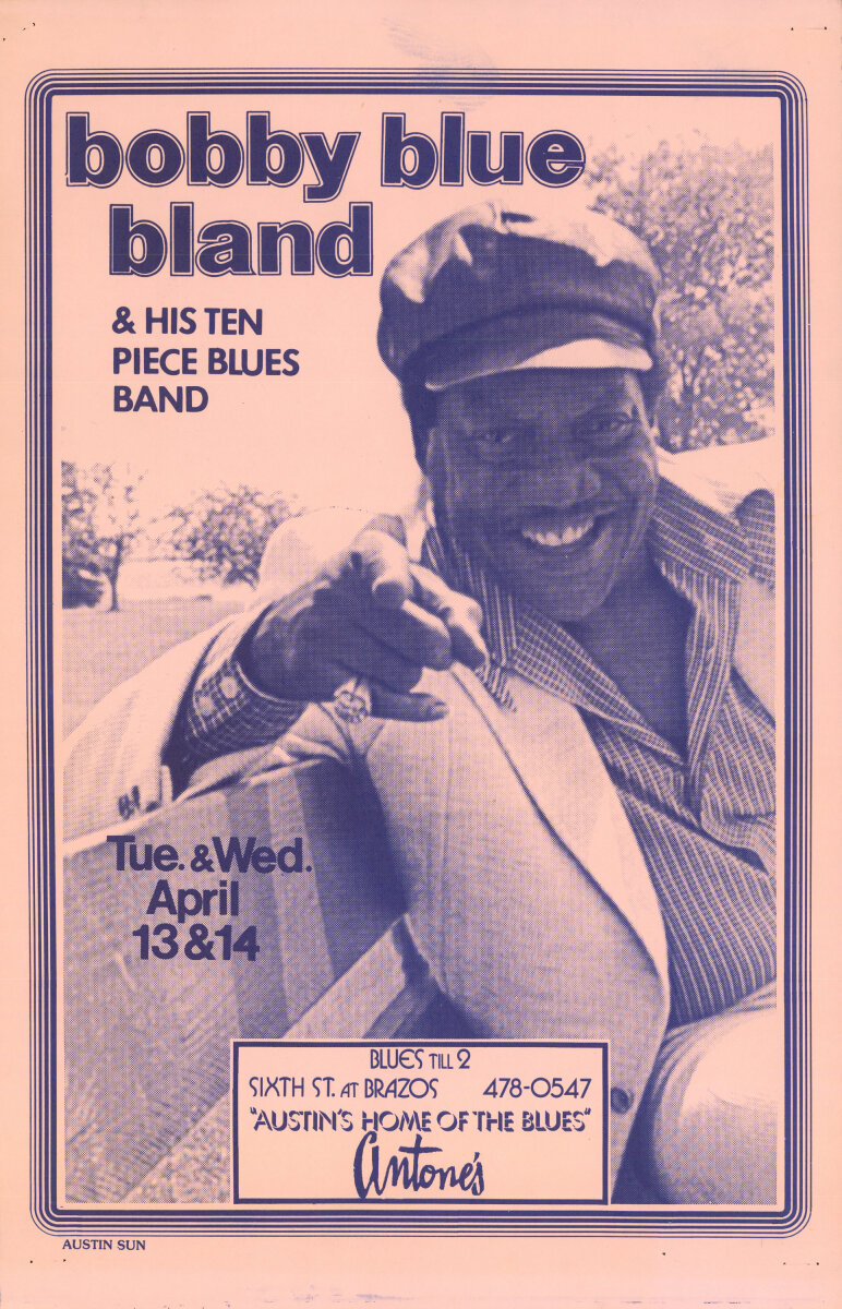 Bobby Blue Bland and His Ten Piece Blues Band Vintage Concert Poster ...