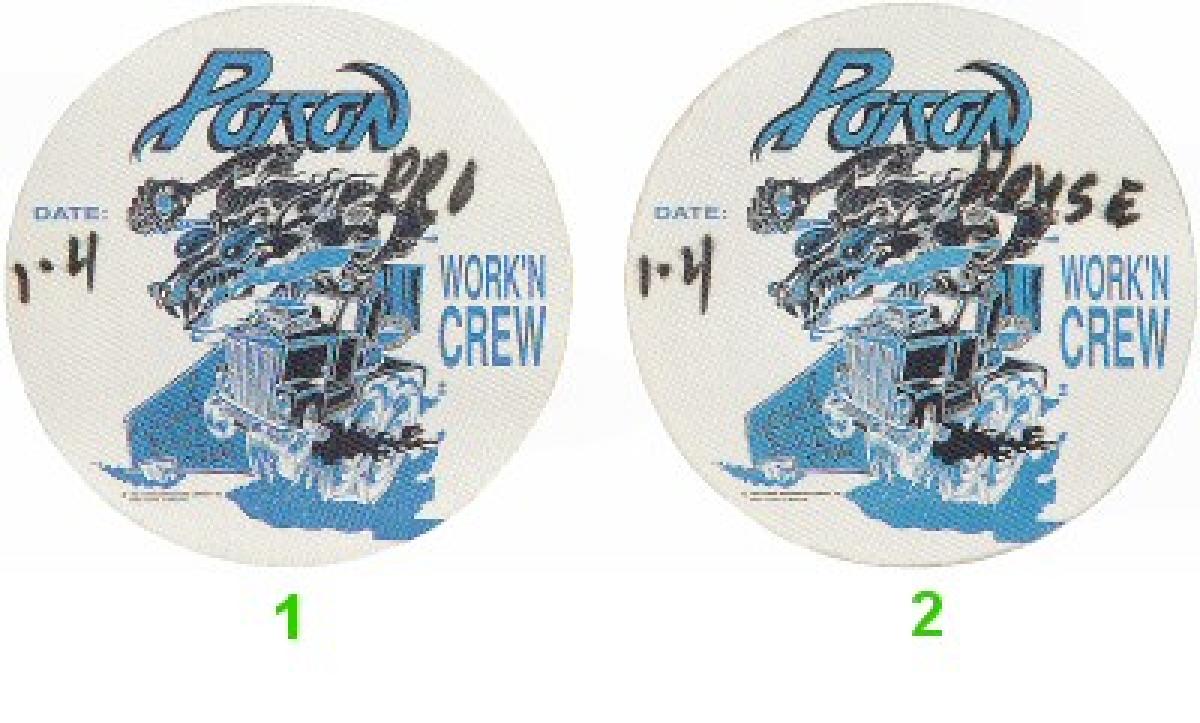 Poison Backstage Pass from Arco Arena, Jan 4, 1991 at Wolfgang's