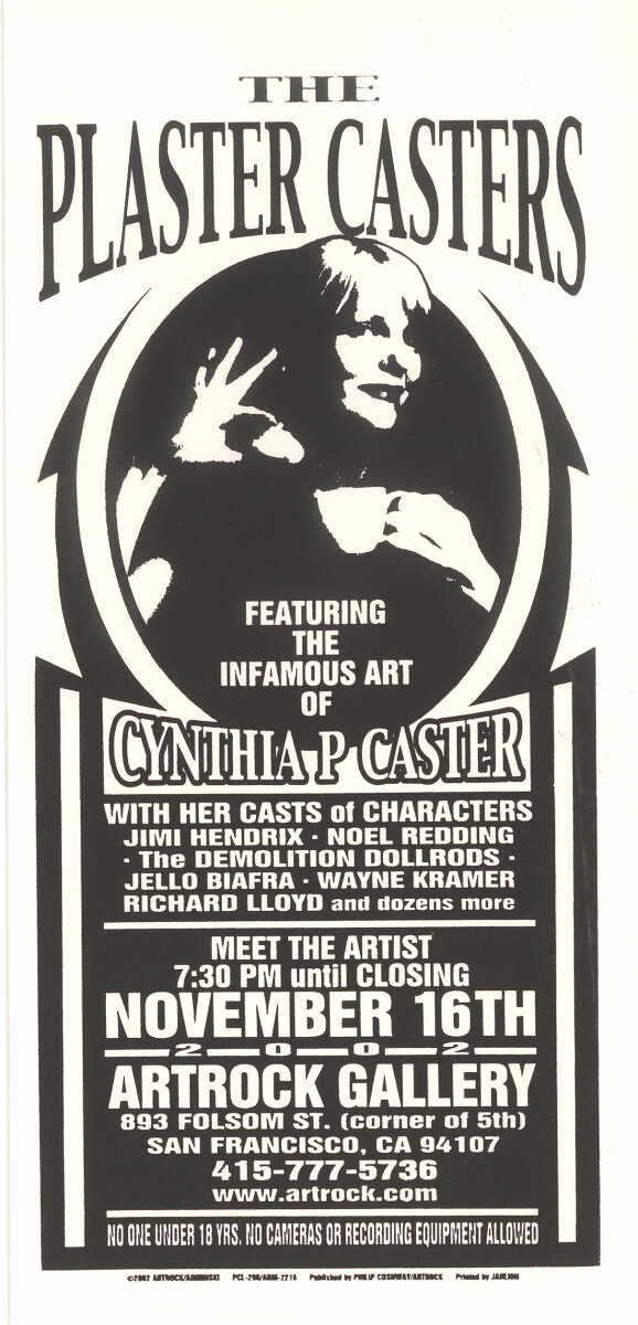 The Plaster Casters Vintage Concert Silkscreen from Artrock Gallery ...
