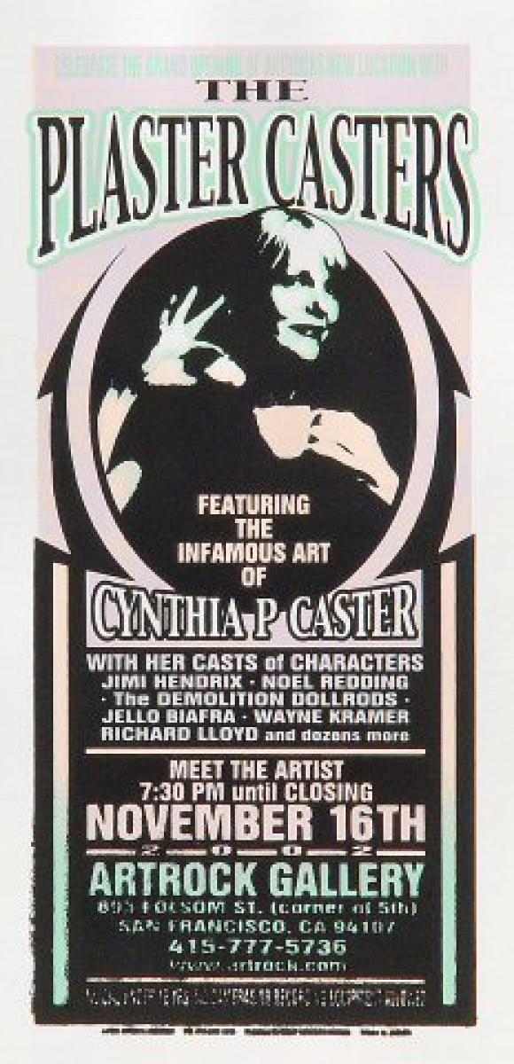 Cynthia Plaster Caster Vintage Concert Handbill from Artrock Gallery ...