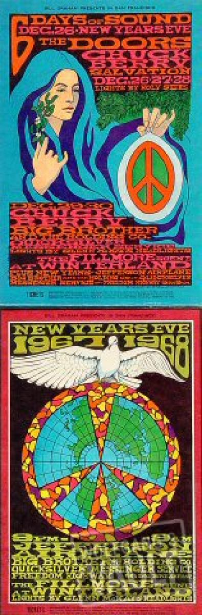 The Doors Vintage Concert Postcard from Winterland, Dec 26, 1967 at ...