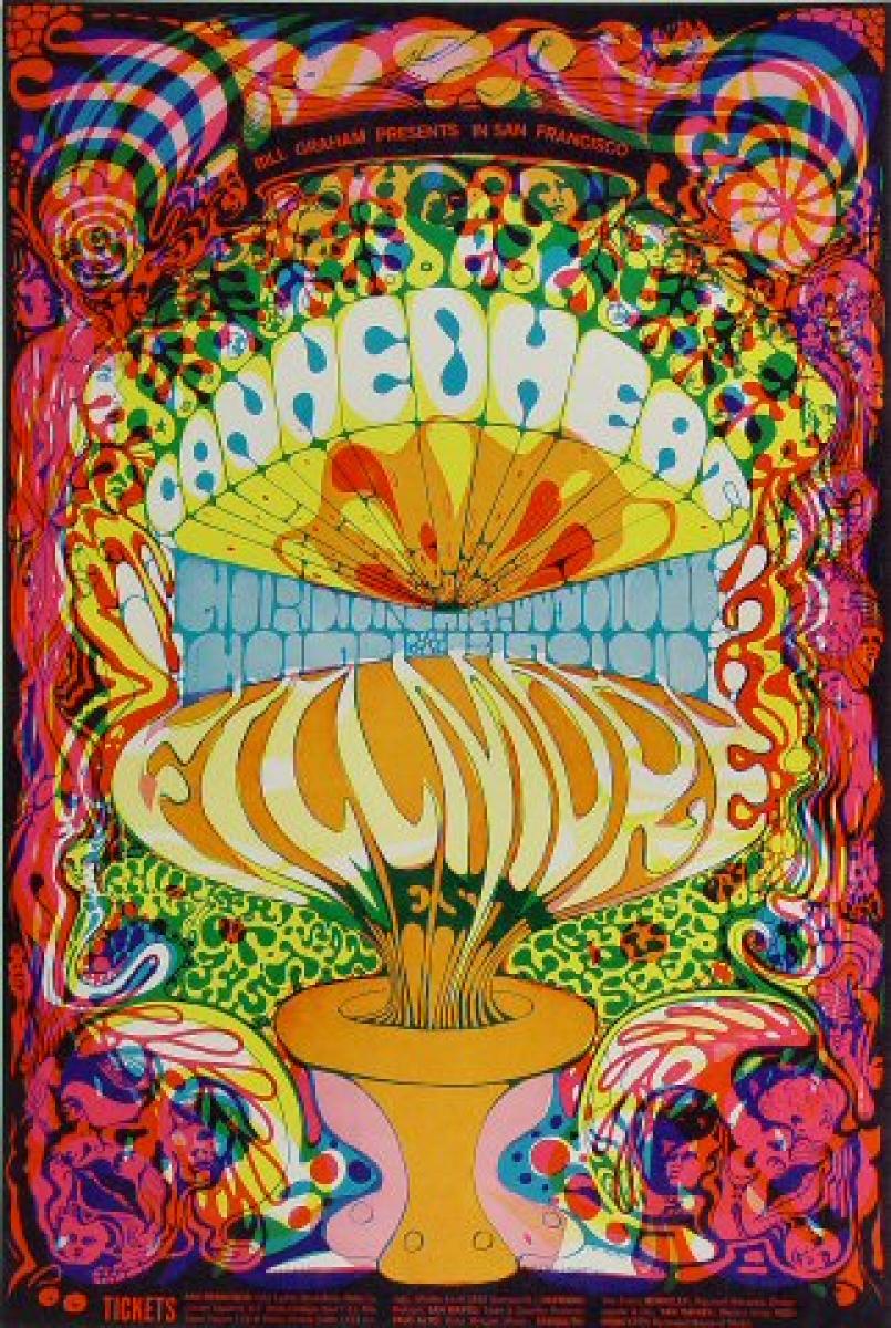 Canned Heat Vintage Concert Poster from Fillmore West, Oct 3, 1968 at ...