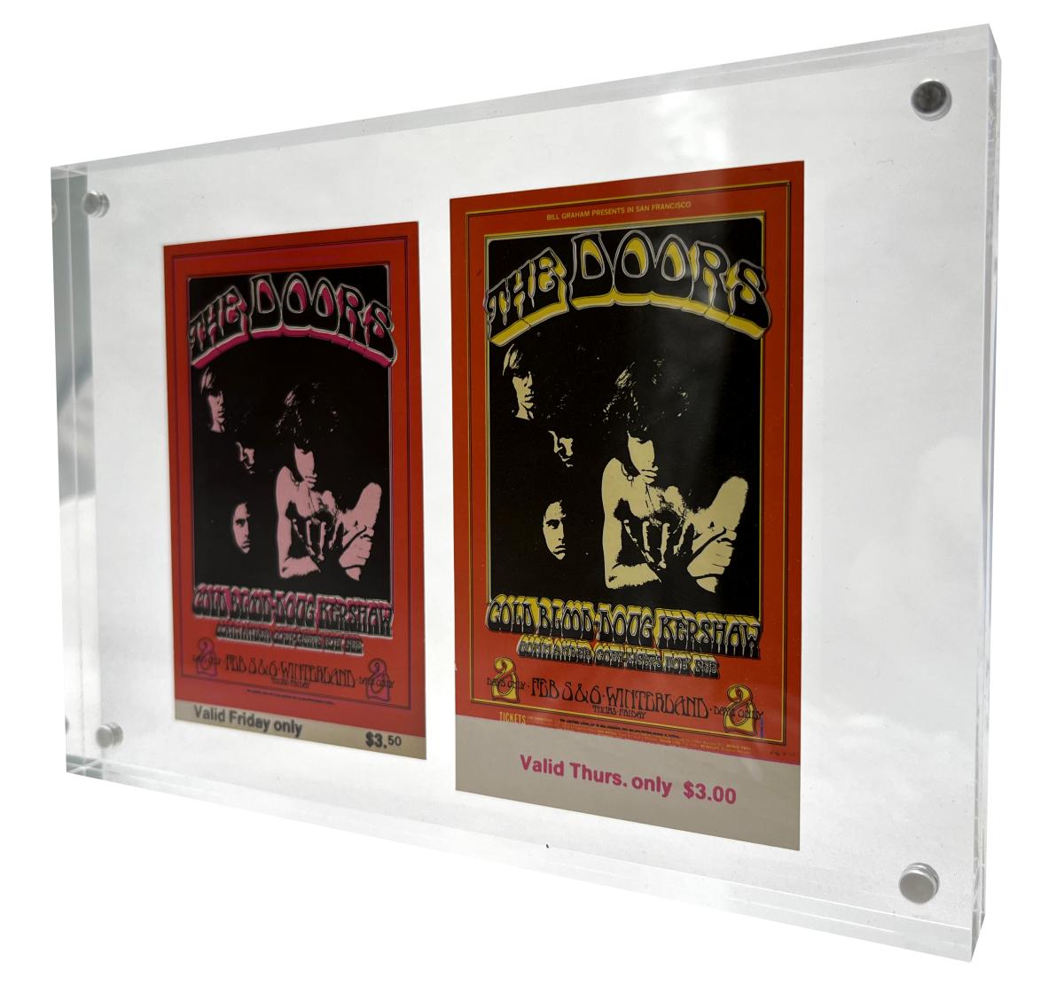 The Doors Vintage Concert Framed Vintage Ticket from Winterland, Feb 5 ...