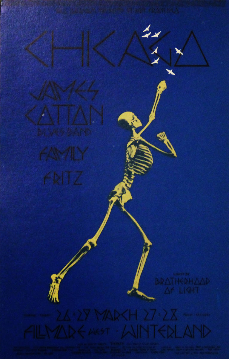 Chicago Vintage Concert Handbill from Fillmore West, Mar 26, 1970 at ...