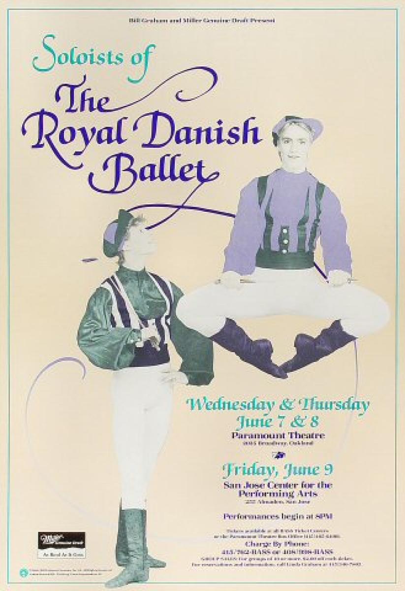 Royal Danish Ballet Vintage Concert Poster from Paramount Theatre, Jun ...