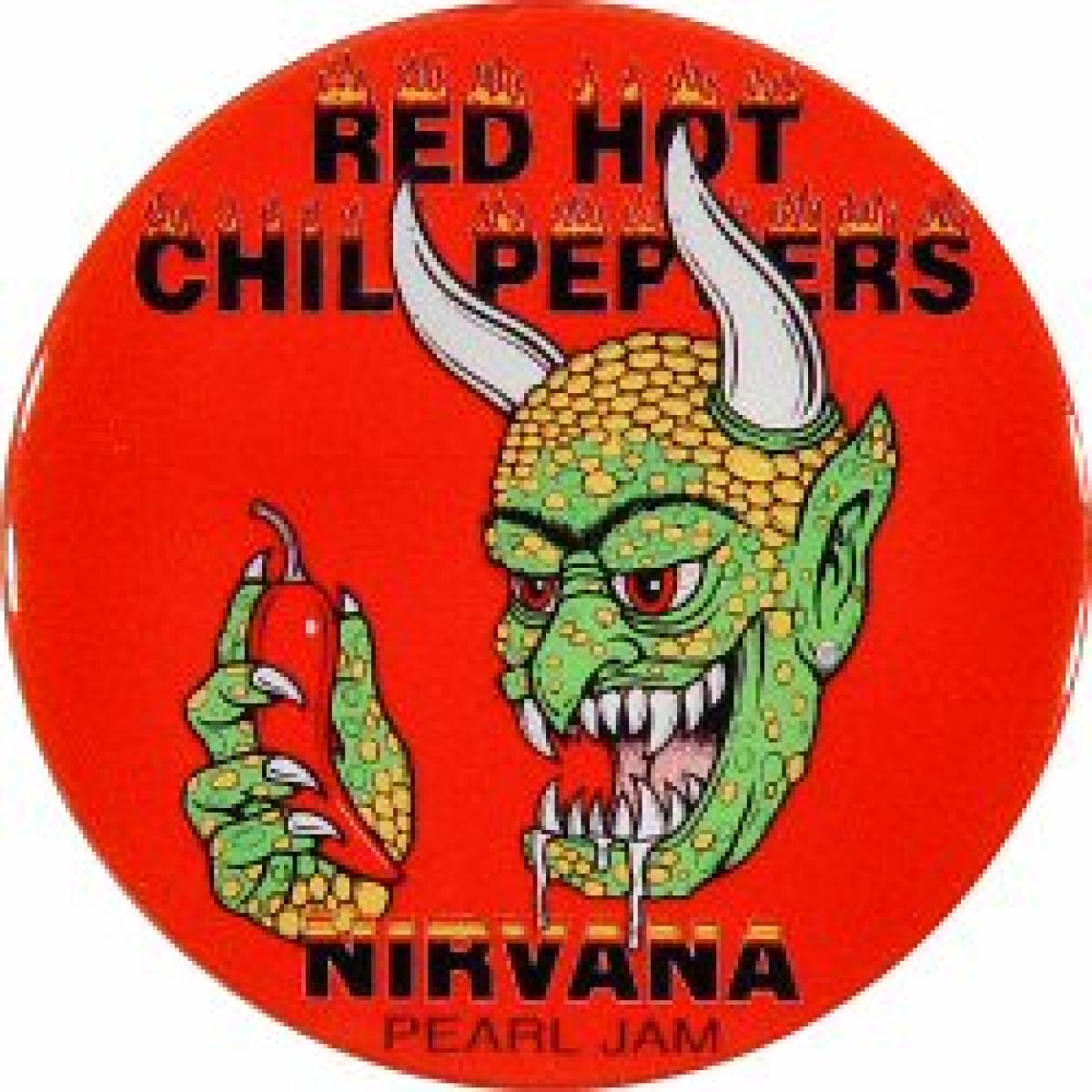 Red Hot Chili Peppers Pin from Cow Palace, Dec 31, 1991 at Wolfgang's