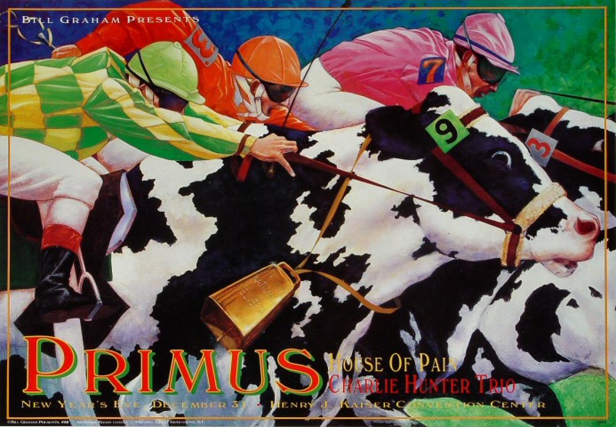 Primus Vintage Concert Poster from Henry J. Kaiser Auditorium, Dec 31 ...