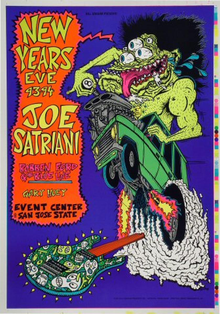 Joe Satriani Vintage Concert Proof from San Jose State Event Center ...