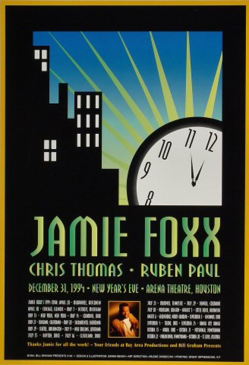 Jamie Foxx Vintage Concert Poster from Arena Theatre, Dec 31, 1994 at ...