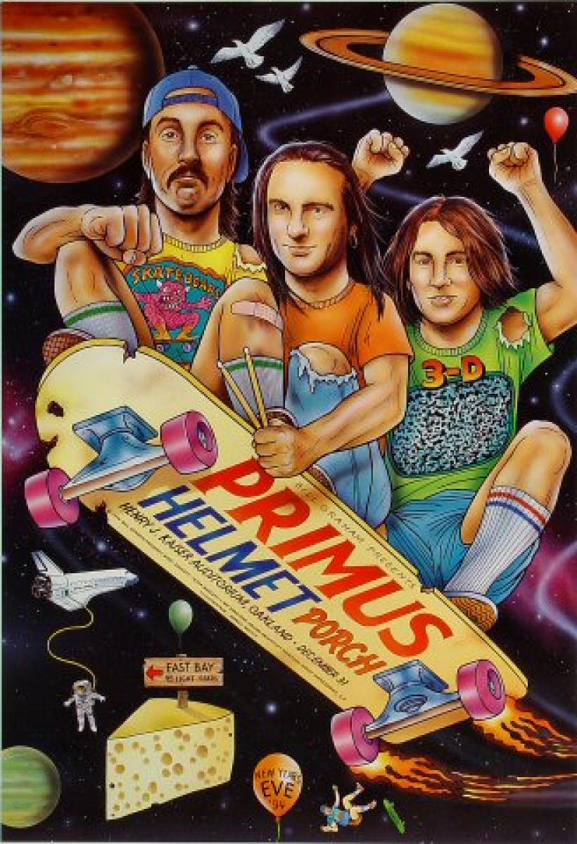Primus Vintage Concert Poster from Henry J. Kaiser Auditorium, Dec 31 ...