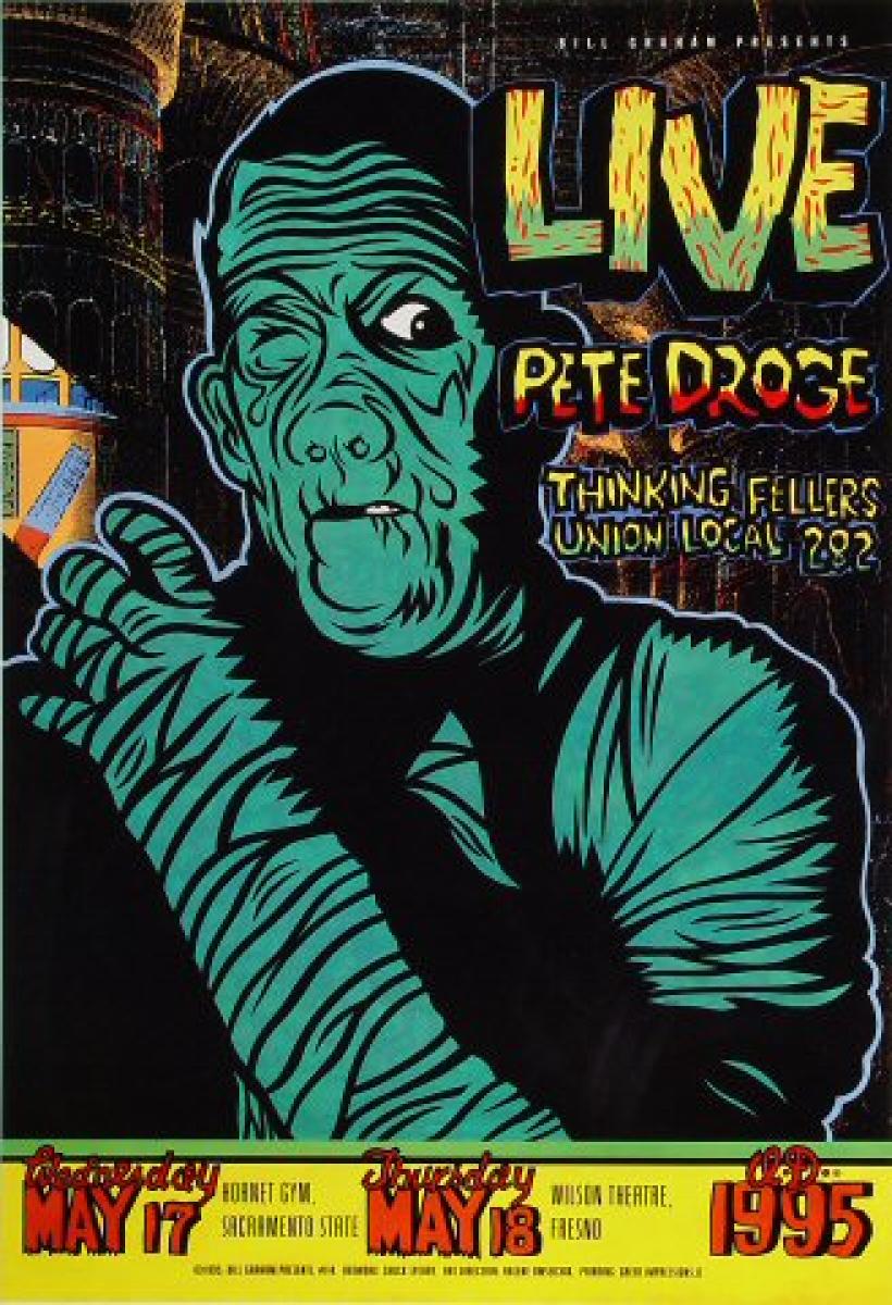Live Vintage Concert Poster from Hornet Field, May 17, 1995 at Wolfgang's