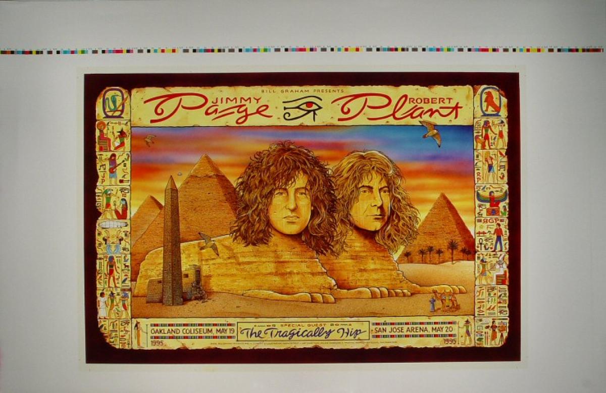 Jimmy Page Vintage Concert Proof from Oakland Coliseum Arena, May 19 ...
