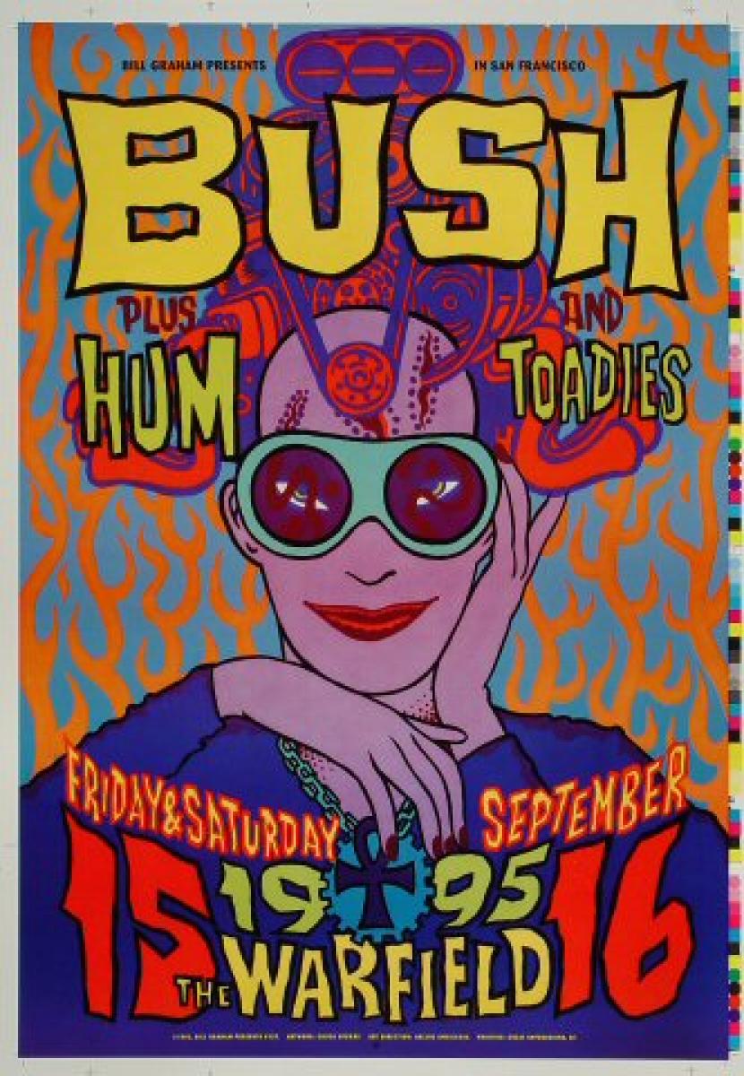 Bush Vintage Concert Proof from Warfield Theatre, Sep 15, 1995 at ...