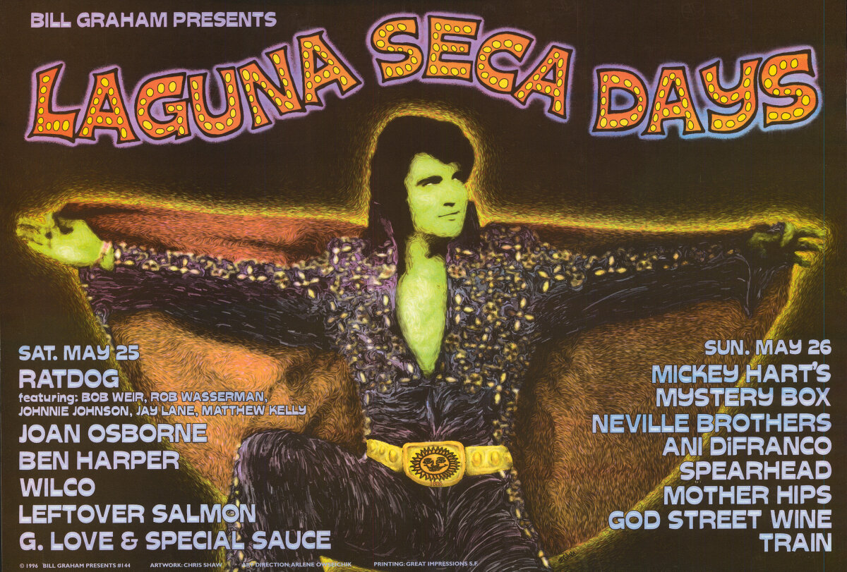 RatDog Vintage Concert Poster from Laguna Seca Raceway, May 25, 1996 at ...