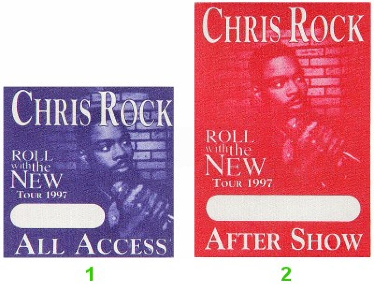 Chris Rock Backstage Pass from Paramount Theatre, May 24, 1997 at ...