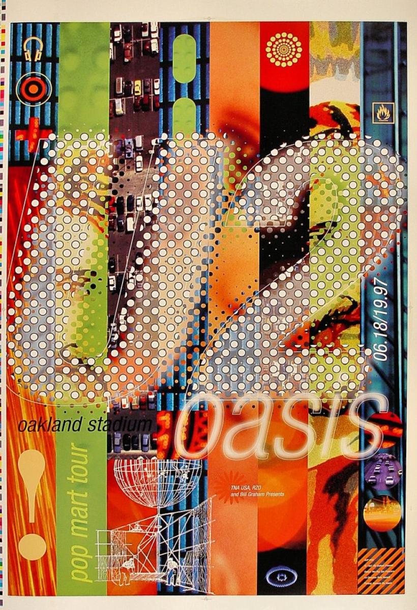 U2 Vintage Concert Proof from Oakland Coliseum Stadium, Jun 18, 1997 at ...