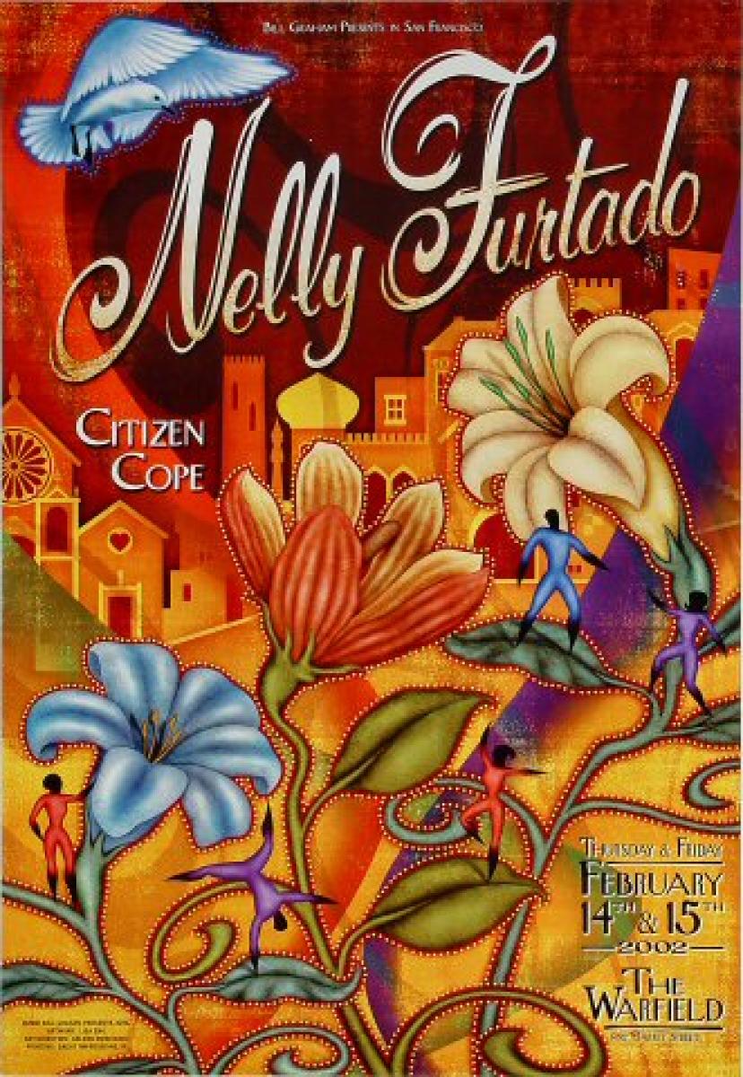 Nelly Furtado Vintage Concert Poster from Warfield Theatre, Feb 14 ...
