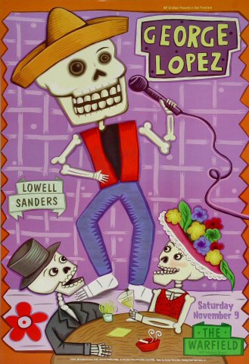 George Lopez Vintage Concert Poster from Warfield Theatre, Nov 9, 2002 ...