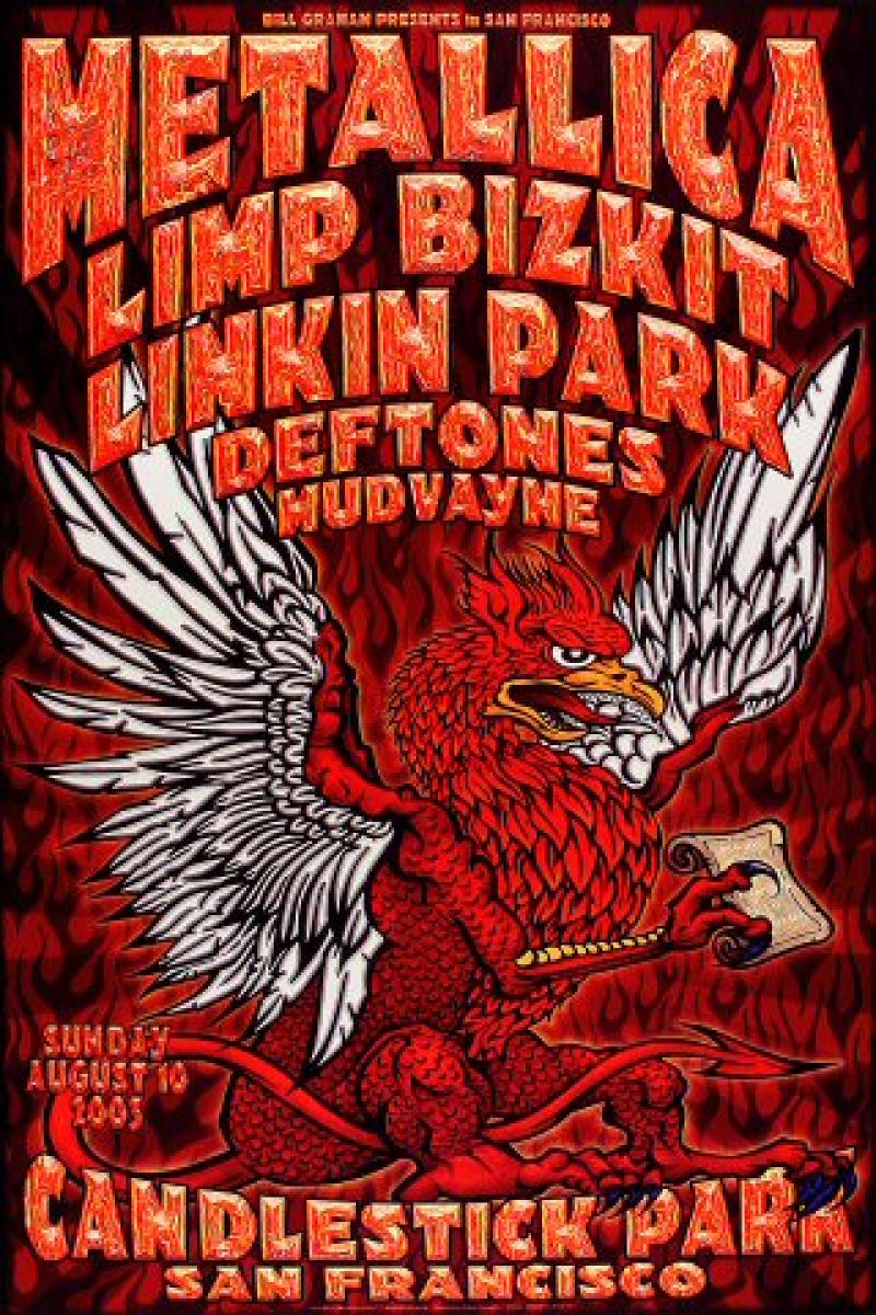 Metallica Vintage Concert Poster from Candlestick Park, Aug 10, 2003 at ...