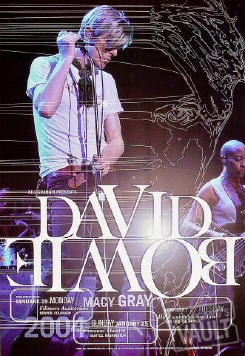 David Bowie Vintage Concert Poster from Fillmore Auditorium, Jan 19 ...