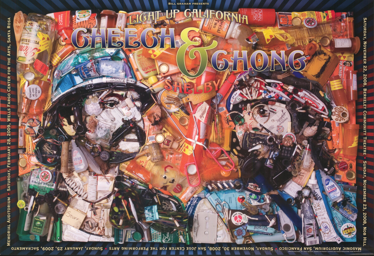 Cheech and Chong Vintage Concert Poster from Berkeley Community Theatre ...