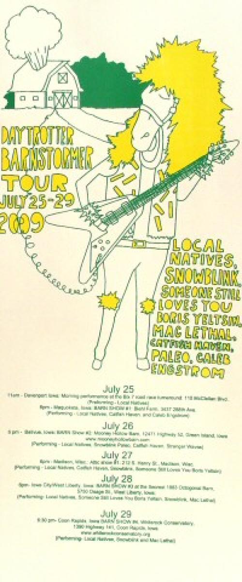 Barnstormer 1 Vintage Concert Poster from Codfish Hollow Barn, Jul 25 ...