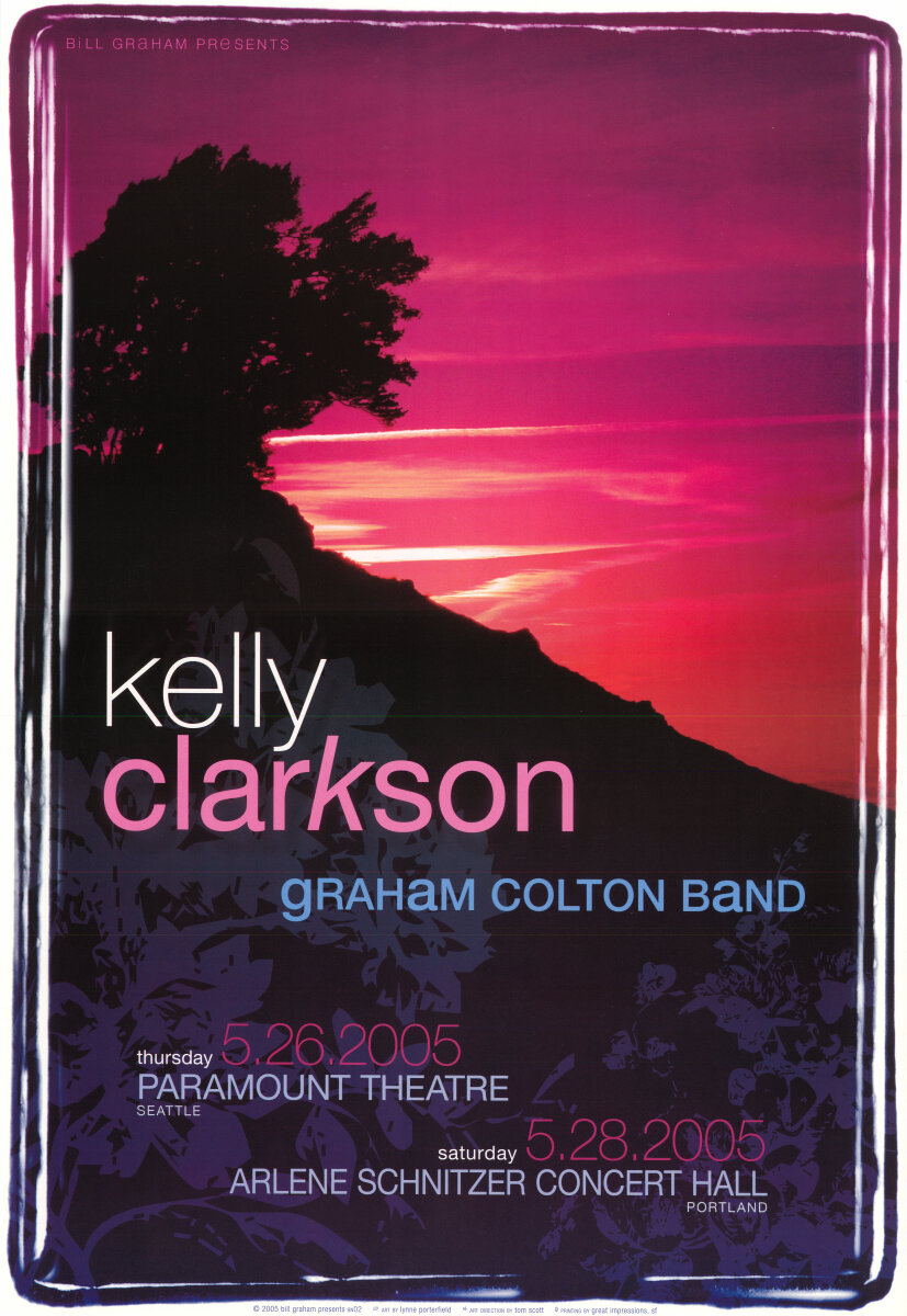 Kelly Clarkson Vintage Concert Poster from Paramount Theatre Seattle ...